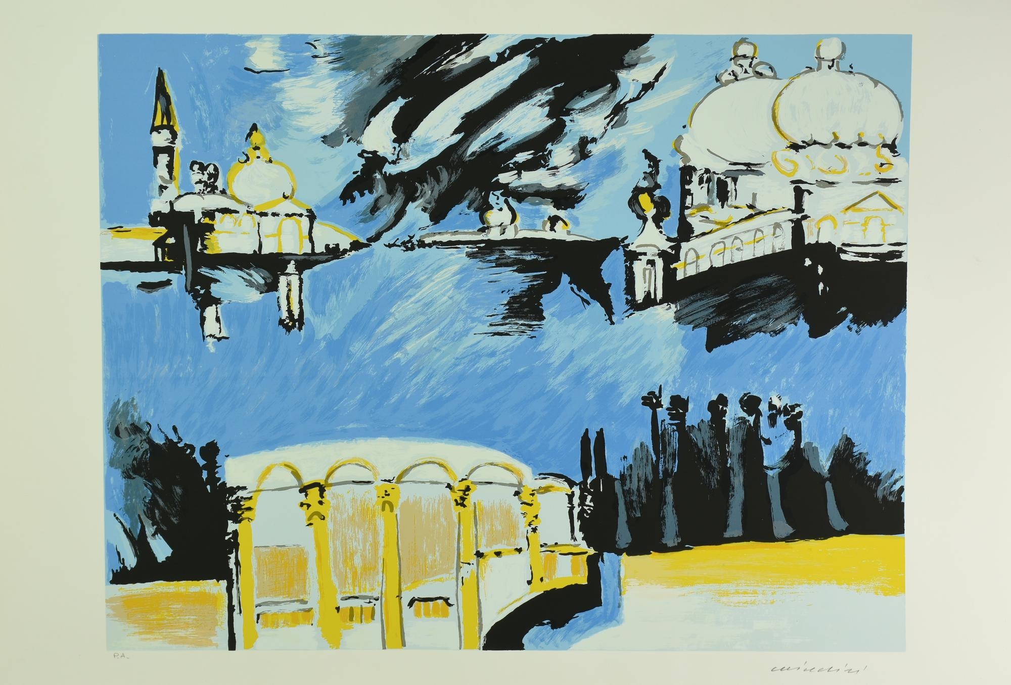 Remo Brindisi | VEDUTA VENEZIANA serigrafia | MutualArt