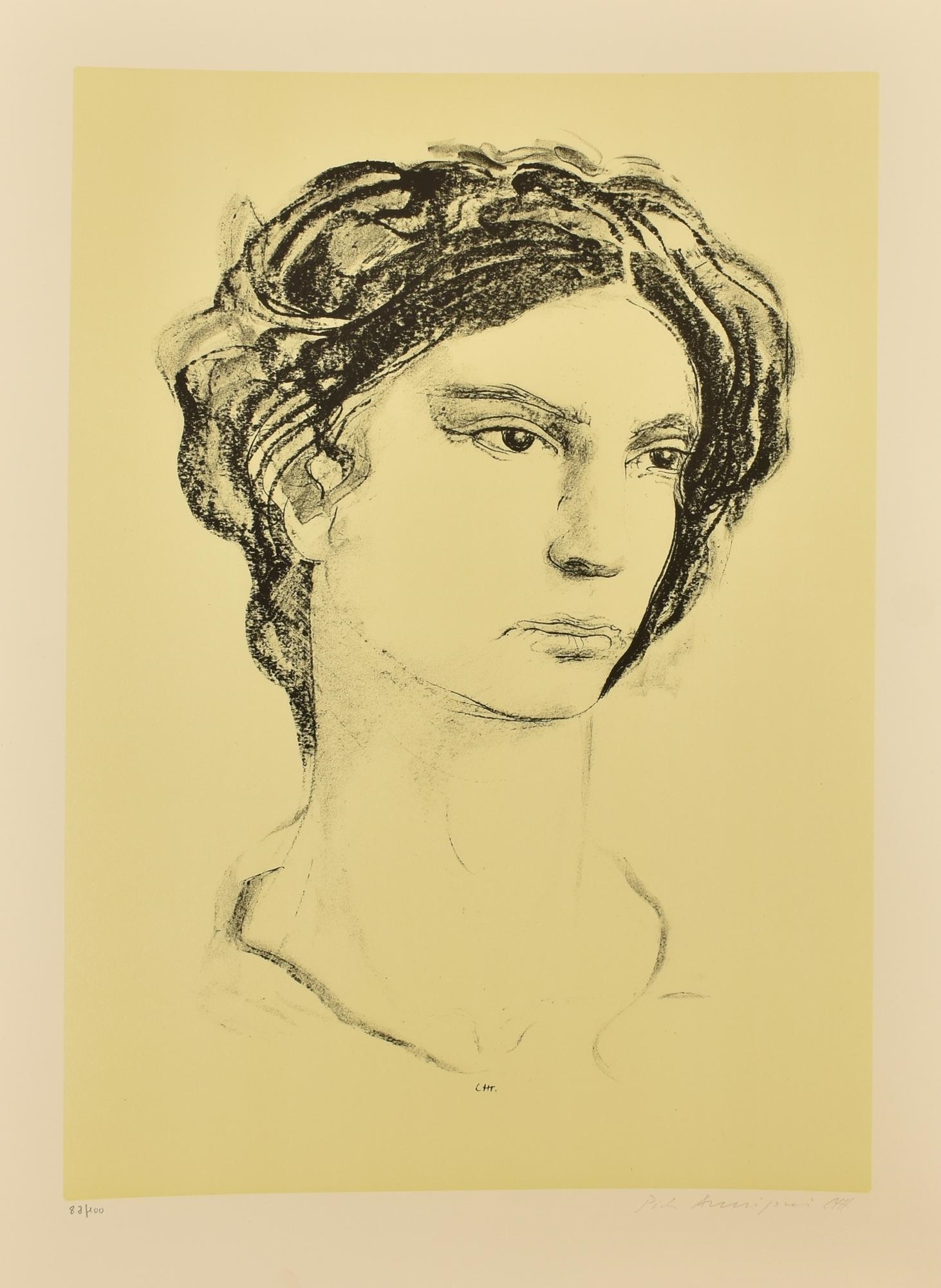 Pietro Annigoni | RITRATTO litografia su carta | MutualArt