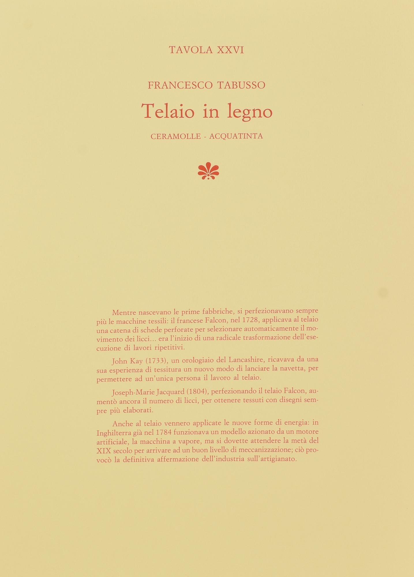 Francesco Tabusso | TELAIO IN LEGNO incisione ceramolle-acquatinta ...