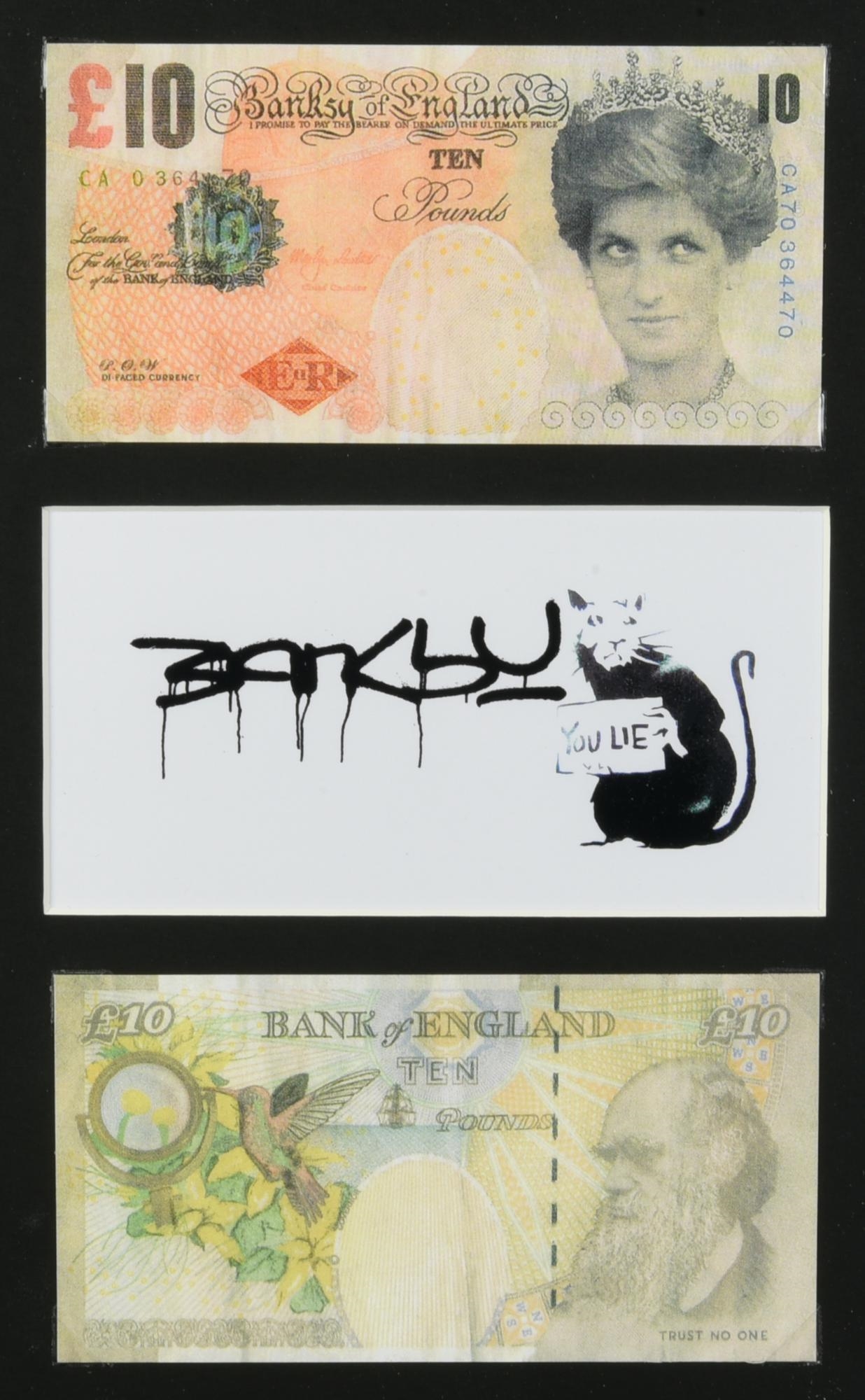 Banksy | Da Banksy TENNER 2 fac simile di banconote da 10 pounds e ...