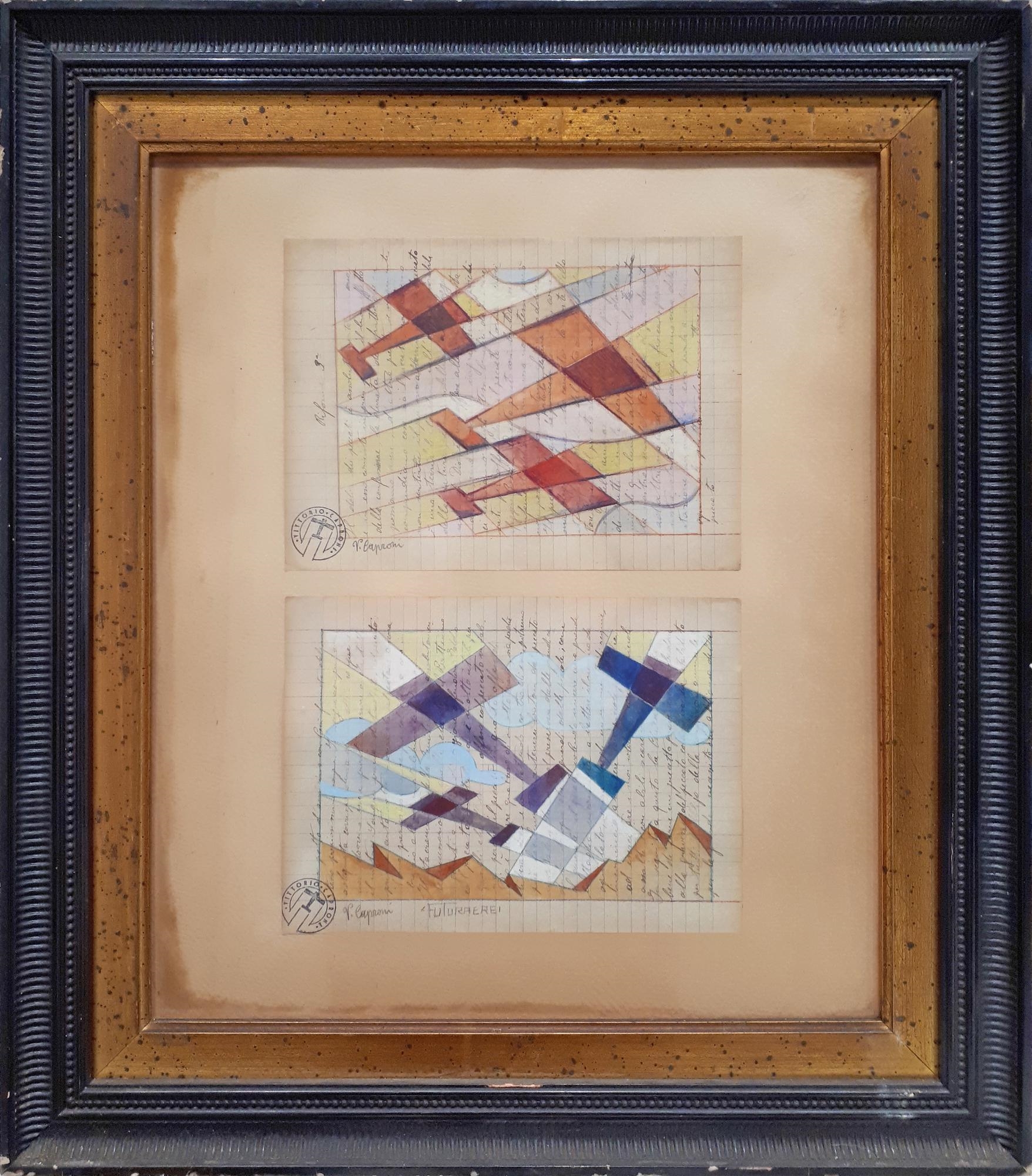 Vittorio Caproni | Vittorio Caproni FUTURAEREI tecnica mista su carta ...