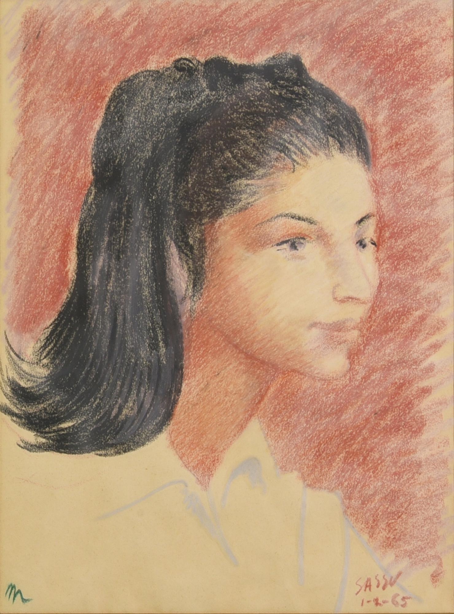 Aligi Sassu | RITRATTO FEMMINILE (1965) | MutualArt