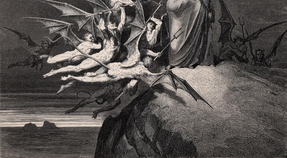 Gustave Doré | The Demons (Dante's Divine Comedy Enferno) (Circa 1880 ...