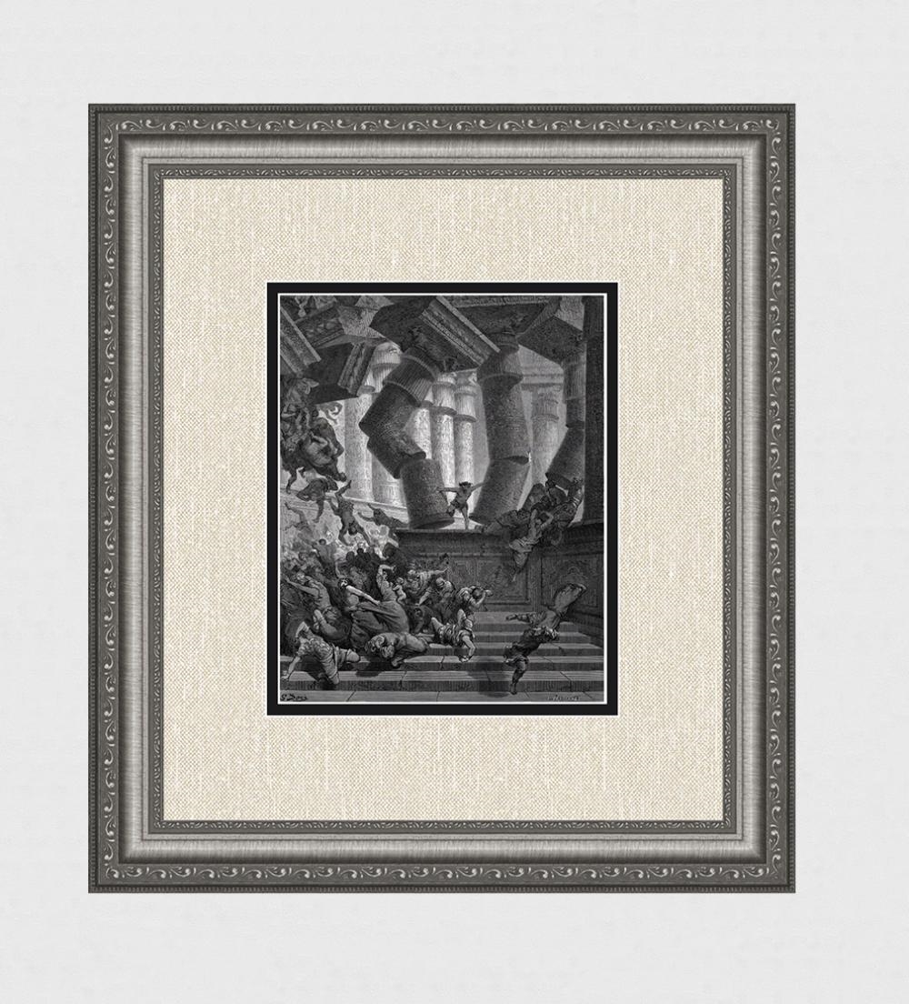 Gustave Doré | The Death Of Samson (From Dore's Bible) (Circa 1880 ...