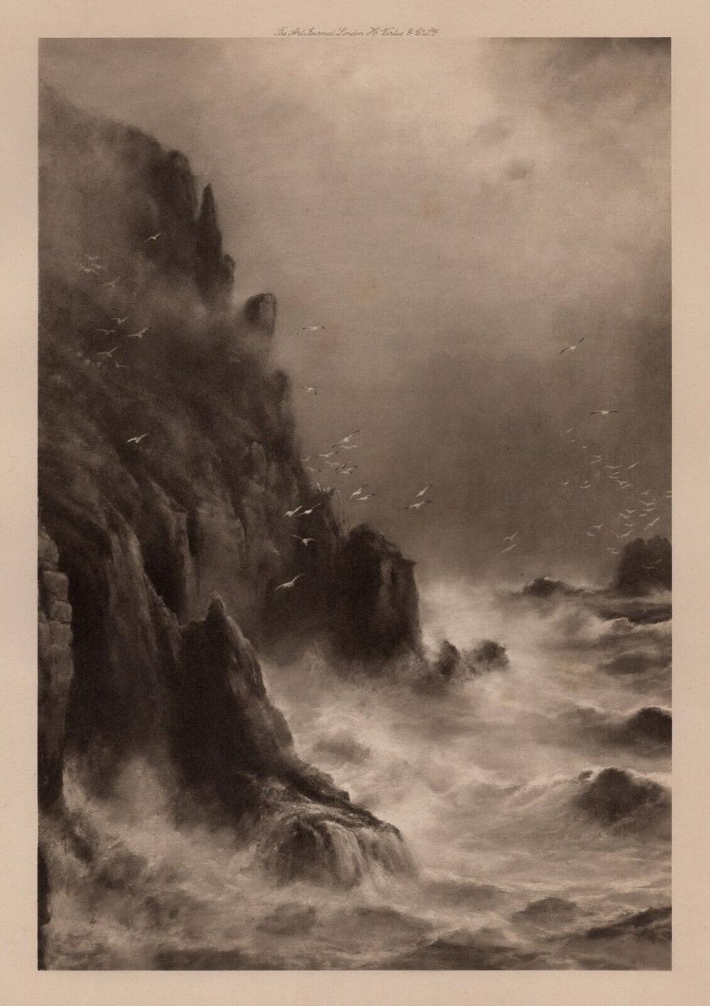 Elmer Keene | Elmer KEENE Antique Print Where The Seagull's Home FRAMED ...