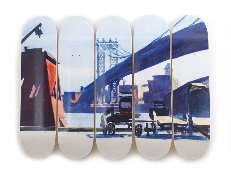 Edward Hopper | Edward Hopper MANHATTAN BRIDGE Set of five plates Each ...