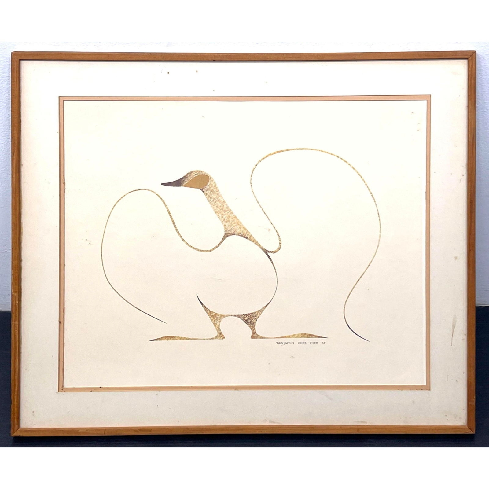 Benjamin Chee Chee | Two Birds Taking Off (1974) | MutualArt