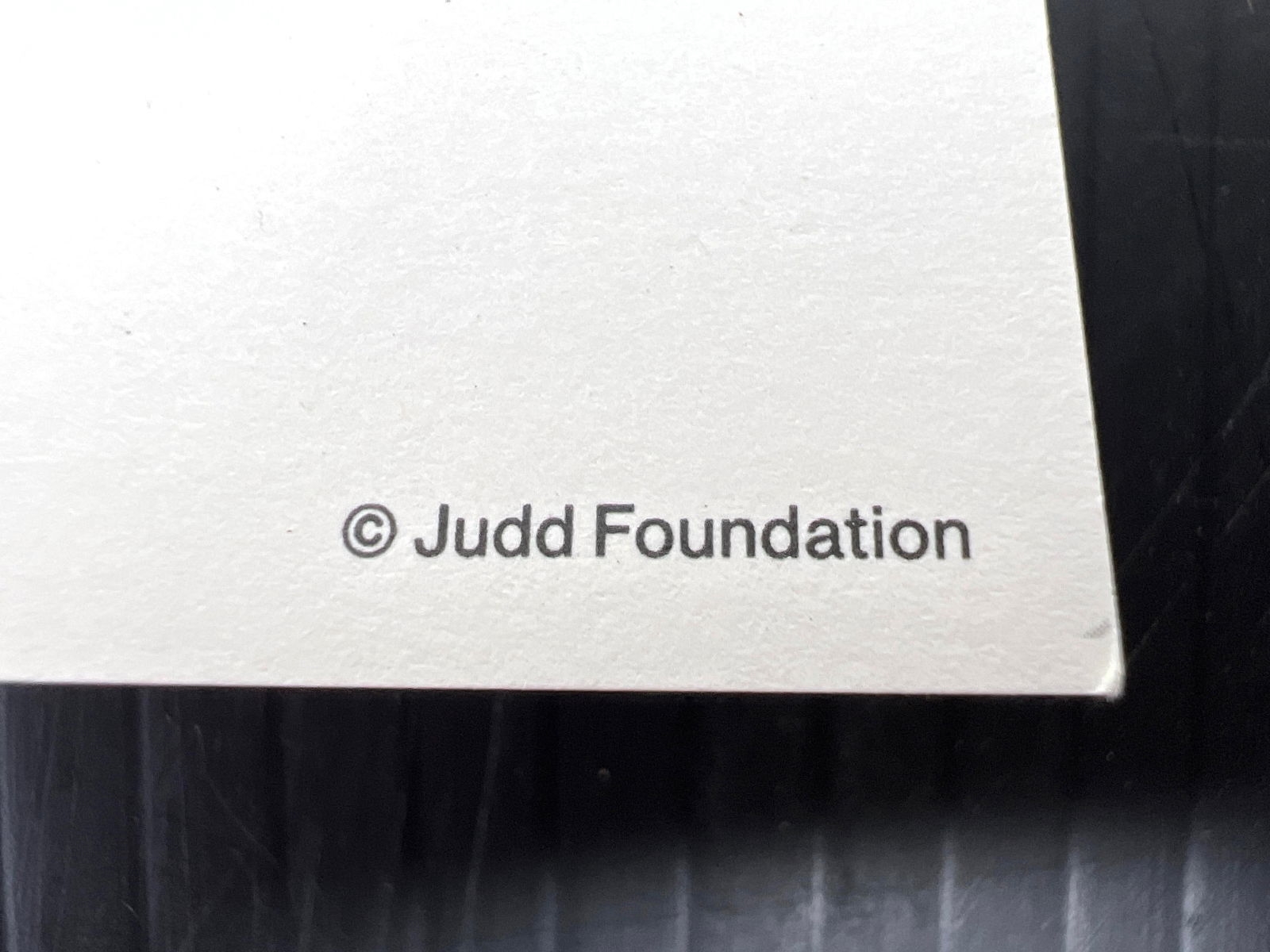 Donald Judd | Small Donald Judd offset lithograph print. Poster style ...