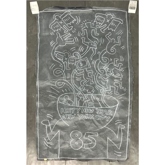 Keith Haring | Subway Chalk Drawing After Keith Haring (14) | MutualArt