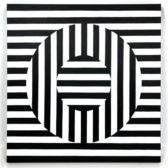 Tim Ray Fisher | TIM RAY FISHER Acrylic Op Art Painting on Canvas ...