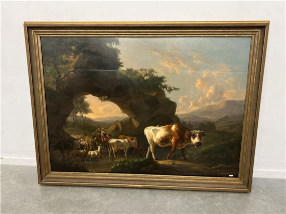 Jean Charles Carpentero | Paysage champêtre animé (1805) | MutualArt