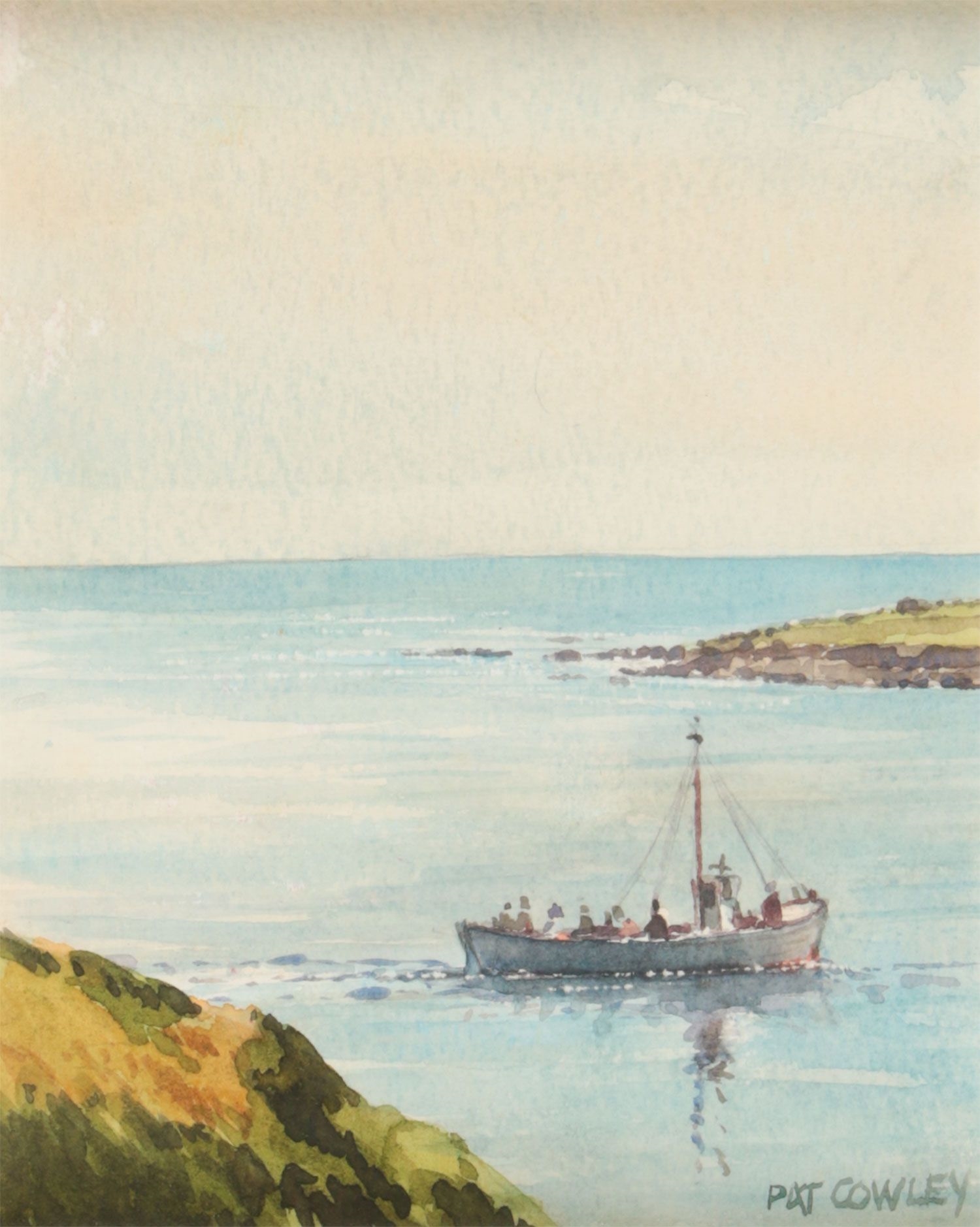 Pat Cowley | FISHING BOAT ON THE ANTRIM COAST | MutualArt