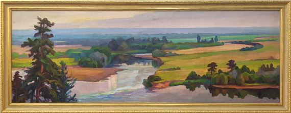 Viktor Templin | River landscape (1960s) | MutualArt