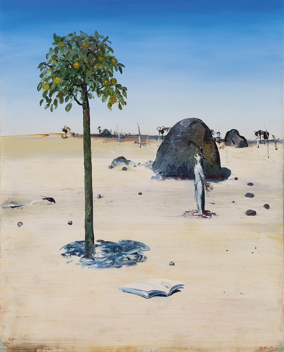 Arthur Merric Bloomfield‏ Boyd | Orange Tree, Book and Bound Figure ...