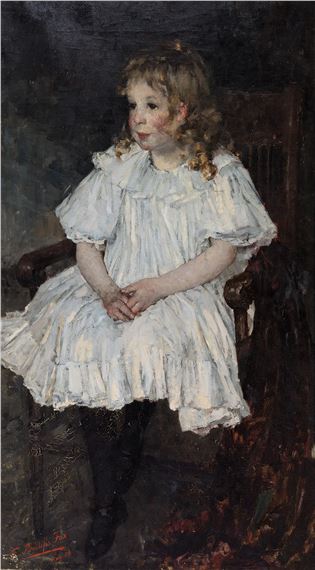 E. Phillips Fox | Muriel, Daughter of R.J. Larking, Esq (1896) | MutualArt
