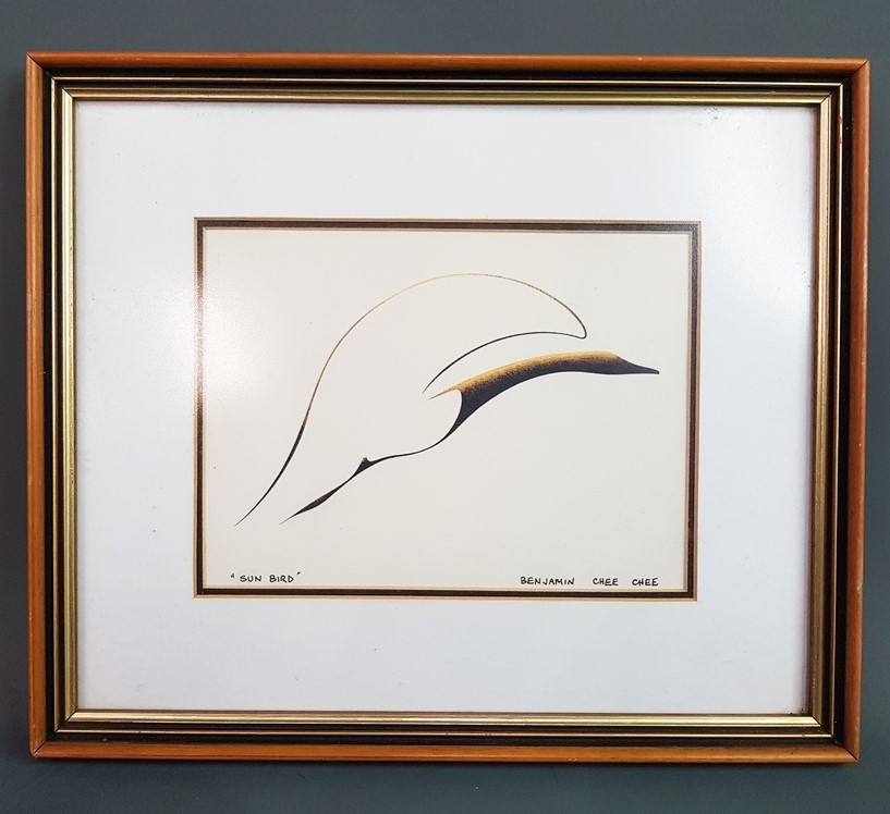 Benjamin Chee Chee | Two Birds Taking Off (1974) | MutualArt