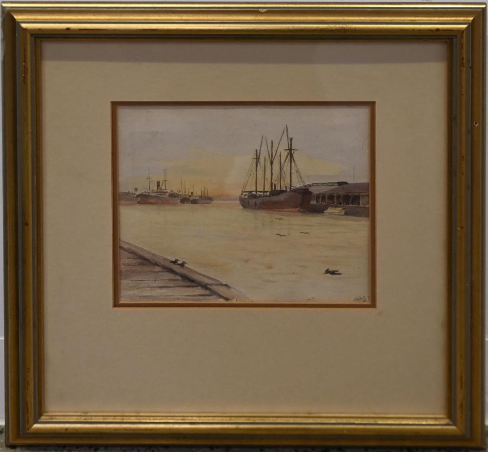 Victor Cobb | SHIPS AT PORT MELBOURNE 1929 (1929) | MutualArt