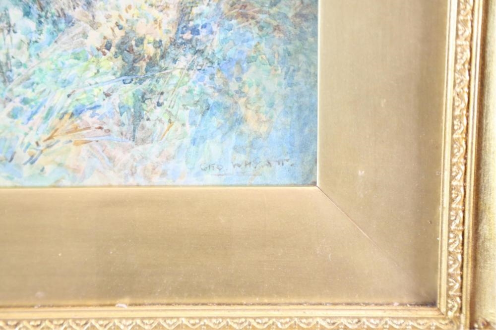 George Whyatt | Shepard with Sheep in English landscape | MutualArt