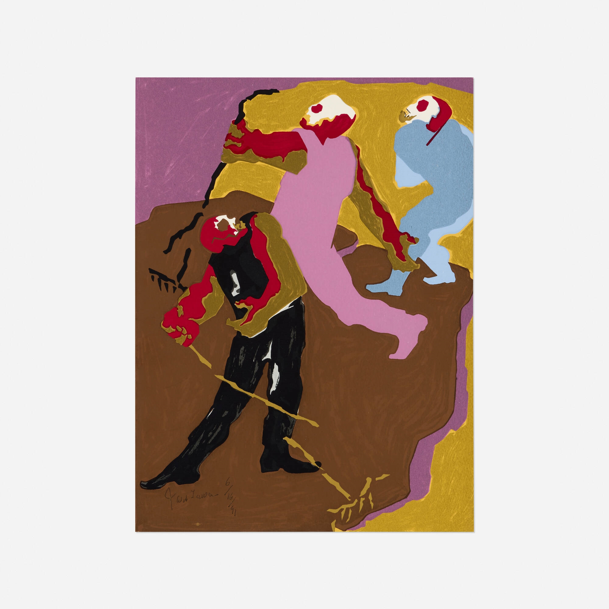 Jacob Lawrence | 22 works The Legend of John Brown (1977) | MutualArt
