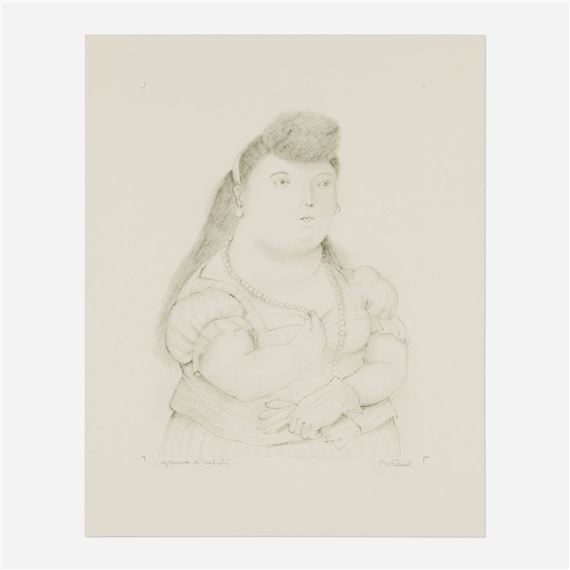 Fernando Botero | Mujer con collar de perlas (Circa 1980) | MutualArt