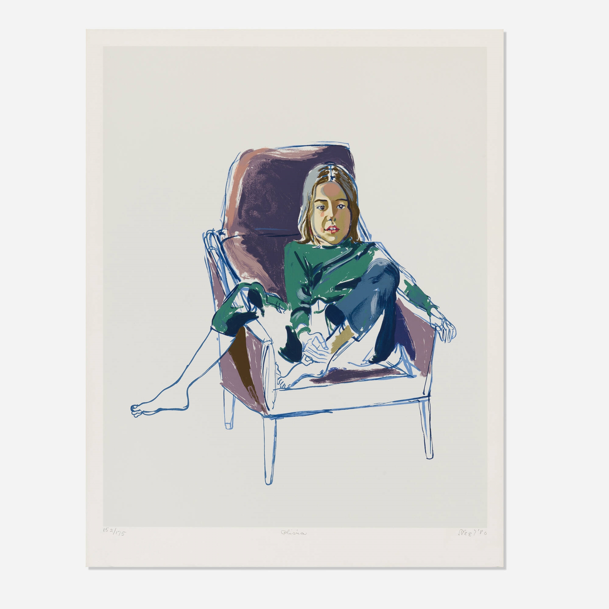 Alice Neel | Dr. Finger’s Waiting Room (1966) | MutualArt