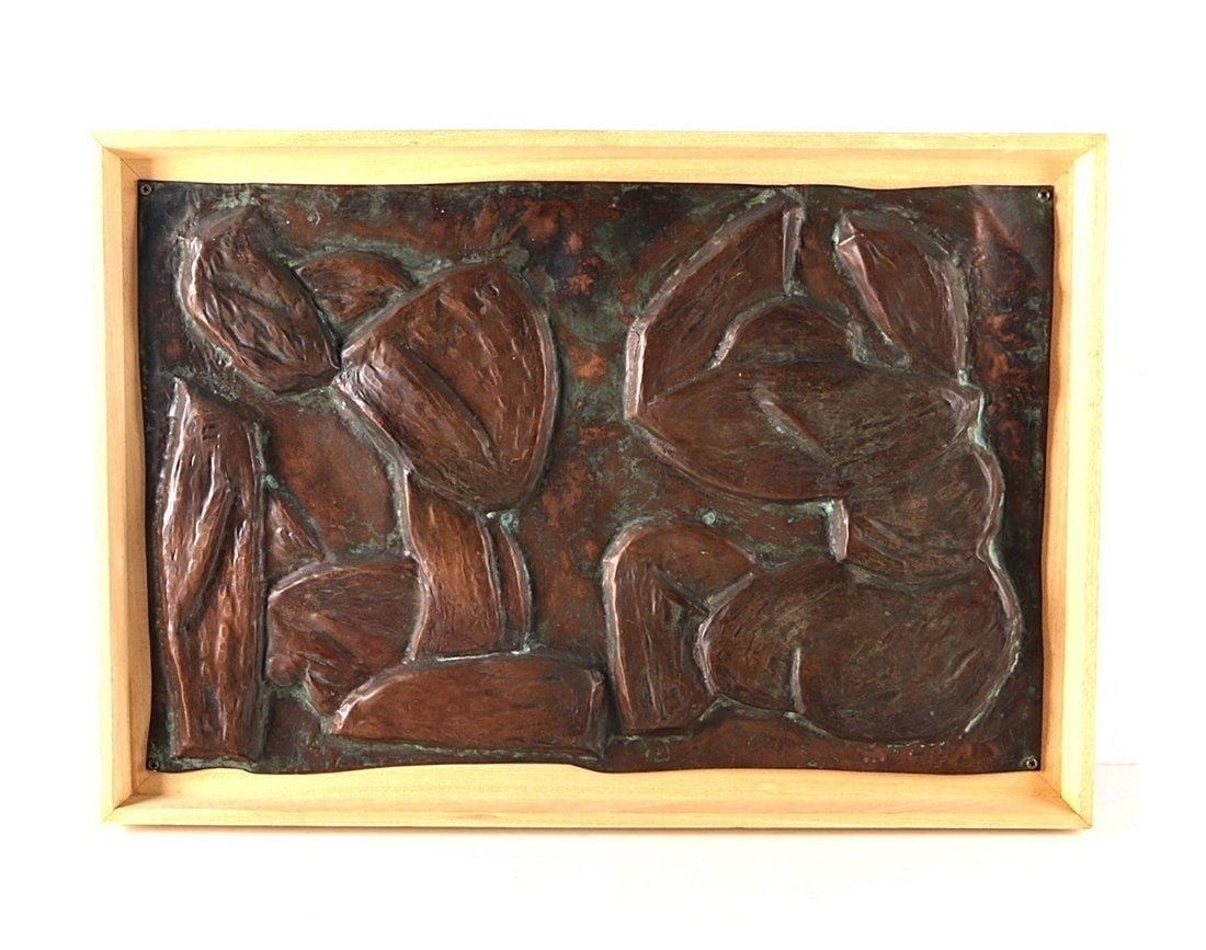 George Wazenegger | Vintage copper relief made in 1967 by George ...
