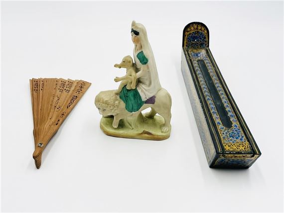 Raja Ravi Varma | A German Bisque Figure of Ravi Varma Pavarti With ...