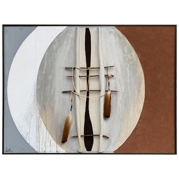 Len Agrella | Len Agrella SPLIT SHIELD, mix media original art, 1978 ...