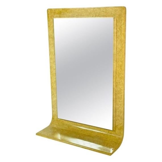 Karl Springer | Large Wall Mirror in the style of Karl Springer | MutualArt