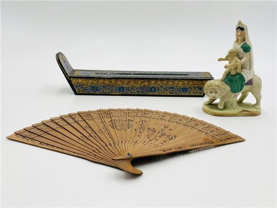 Raja Ravi Varma | A German Bisque Figure of Ravi Varma Pavarti With ...