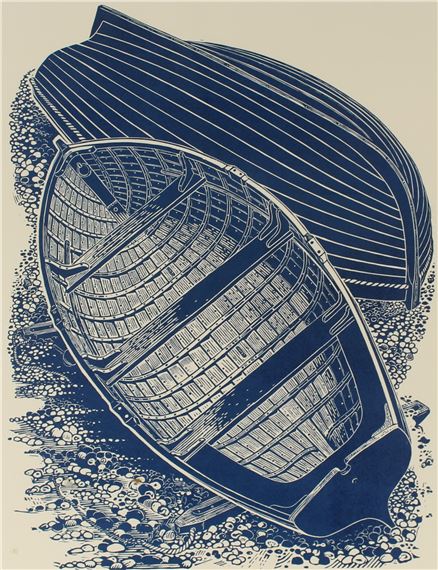 James Dodds | Two Boat pencil signed lithograph 106/150 | MutualArt