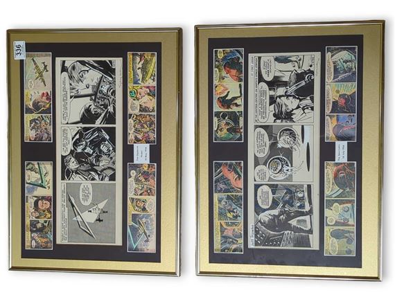 Sydney Jordan | a pair of pen ink and gouache artworks for Jeff Hawke ...