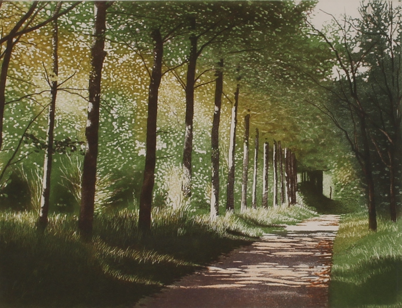 Christopher Penny | Backwood limited edition coloured etching 105/200 ...