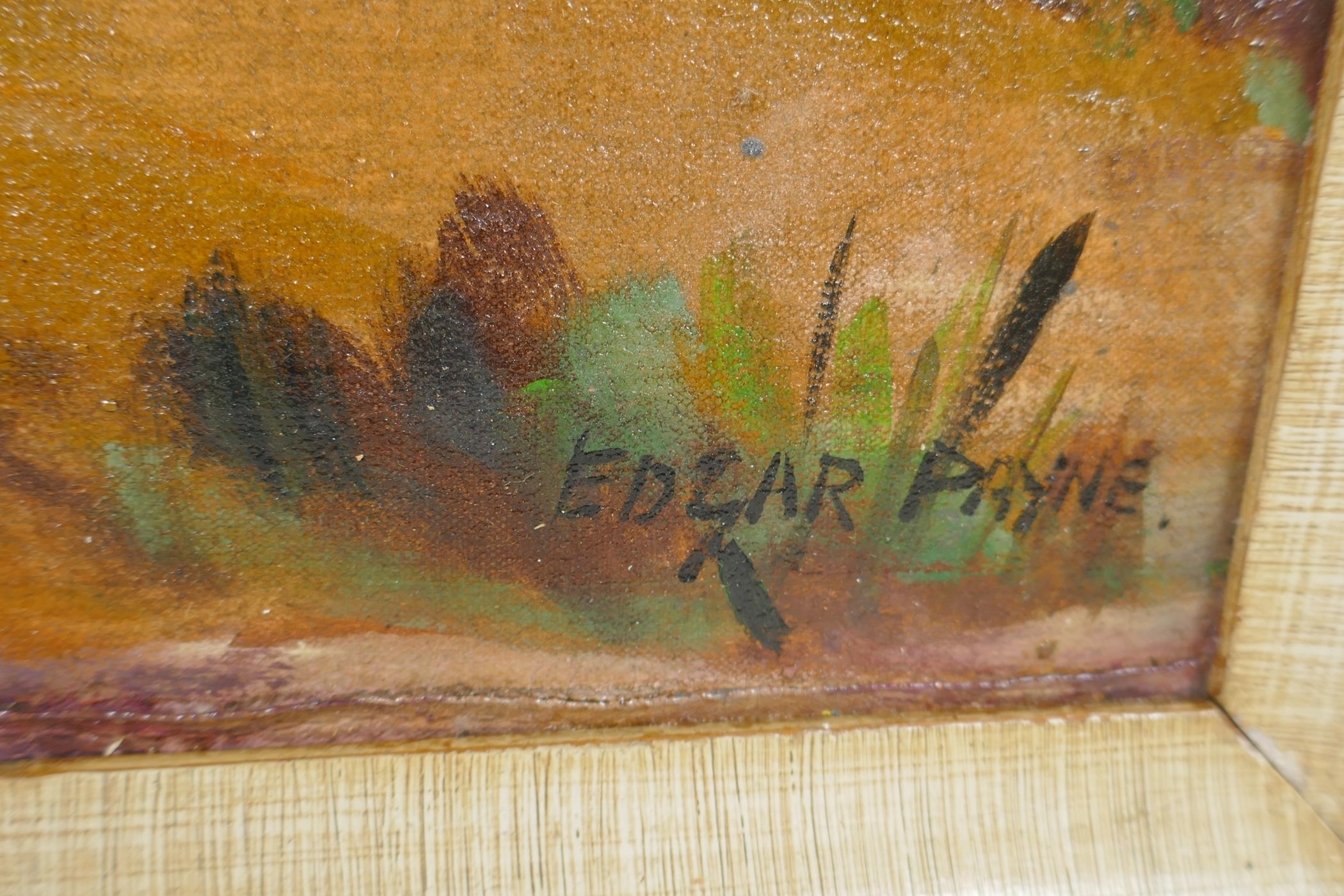 Edgar Alwin Payne | Cowboy and horse in a canyon | MutualArt