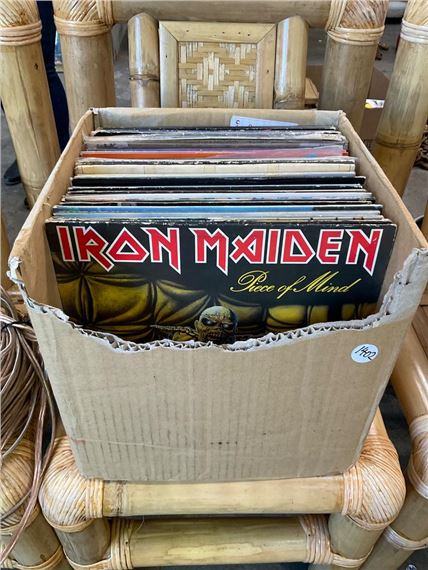 Frank Zappa | BOX OF RECORDS INCL IRON MAIDEN FRANK ZAPPA DEF LEPPARD ...