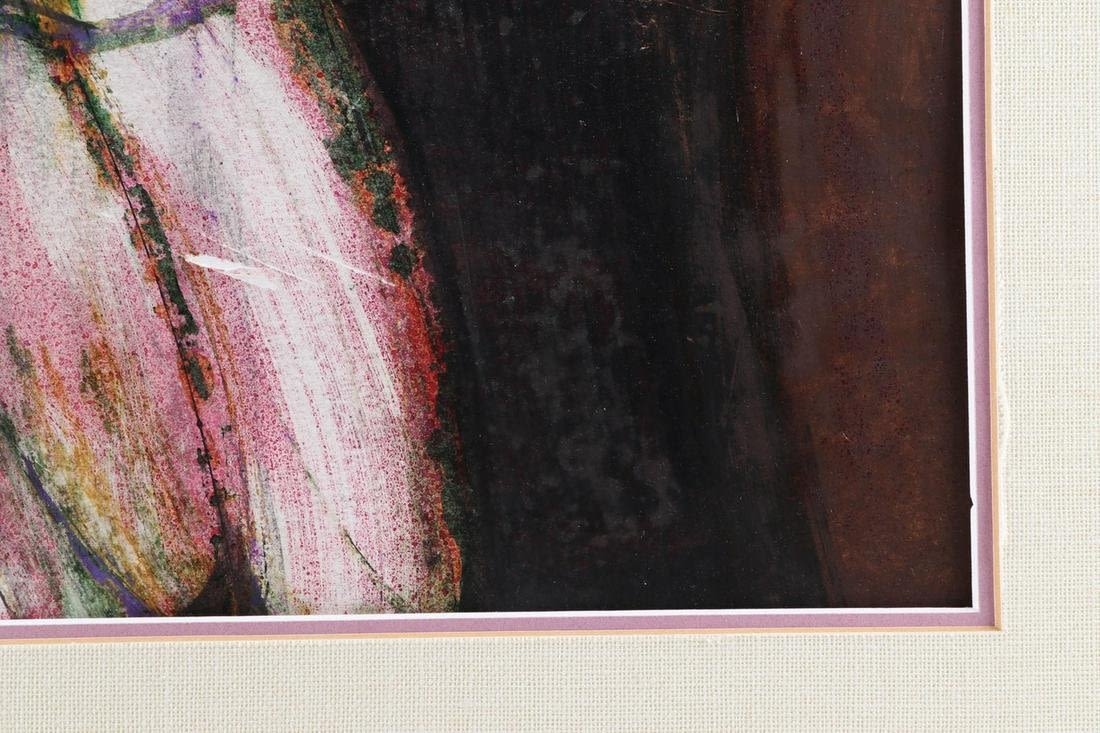 Iván Cuevas | Ivan Cuevas Abstract Figural Mixed Media Painting, 1954 ...