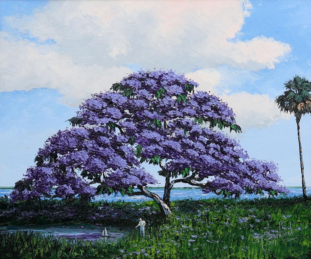 Mark Stanford | MARK STANFORD FLORIDA ARTIST JACARANDA SPLENDOR (2004 ...