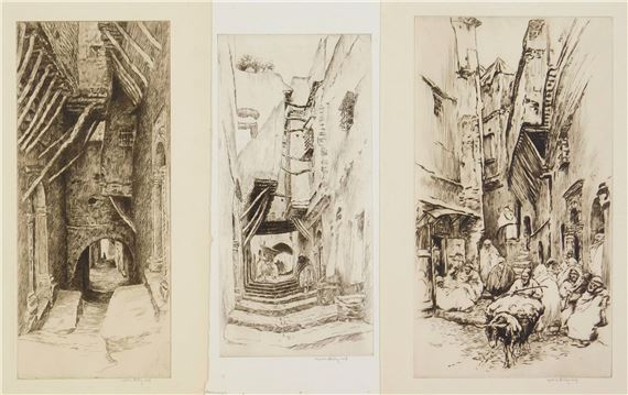 Kerr Eby | Steps and Doorways - etching (1922) | MutualArt