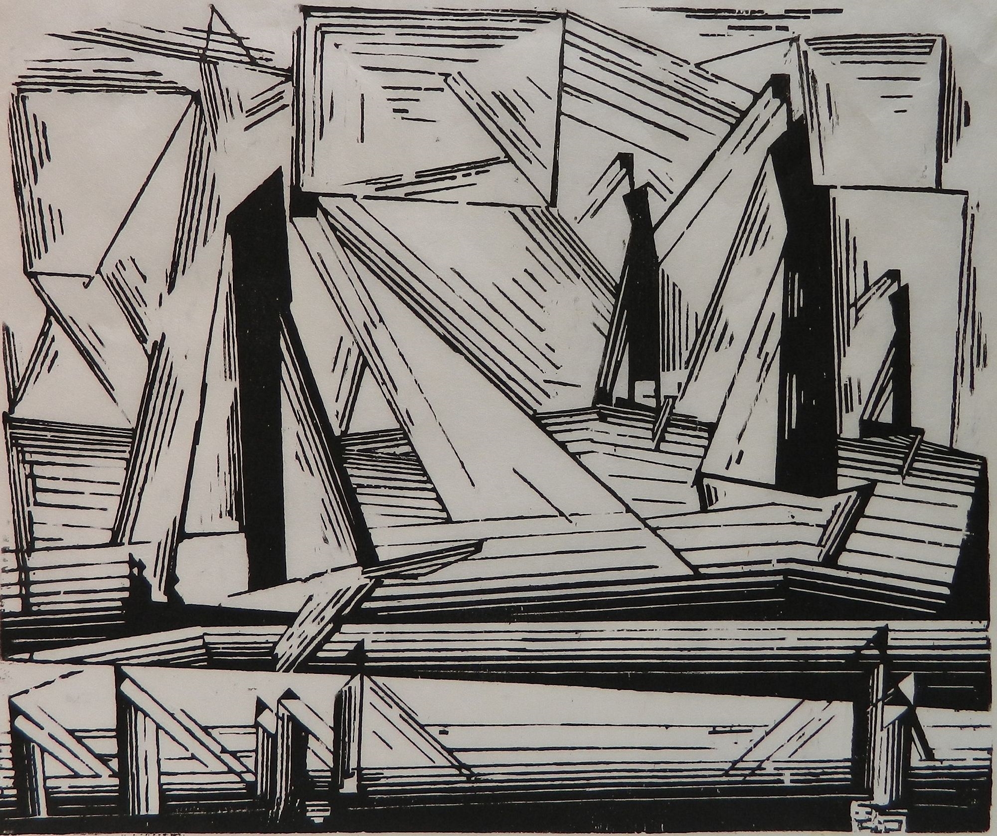 Lyonel Feininger | Locomotive (1946) | MutualArt