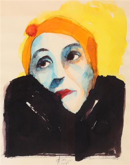 Ole Aakjær | Portrait of Karen Blixen | MutualArt