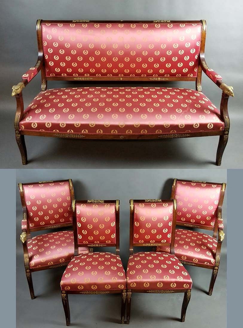 Michael Jackson | Set of Late 19th C. Empire Bench and Chairs (Late 19 ...
