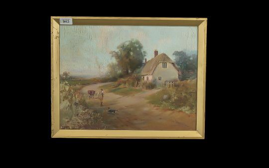 Hugh Berry Scott | Hugh Berry Scott (1853-1940) Oil on Board | MutualArt