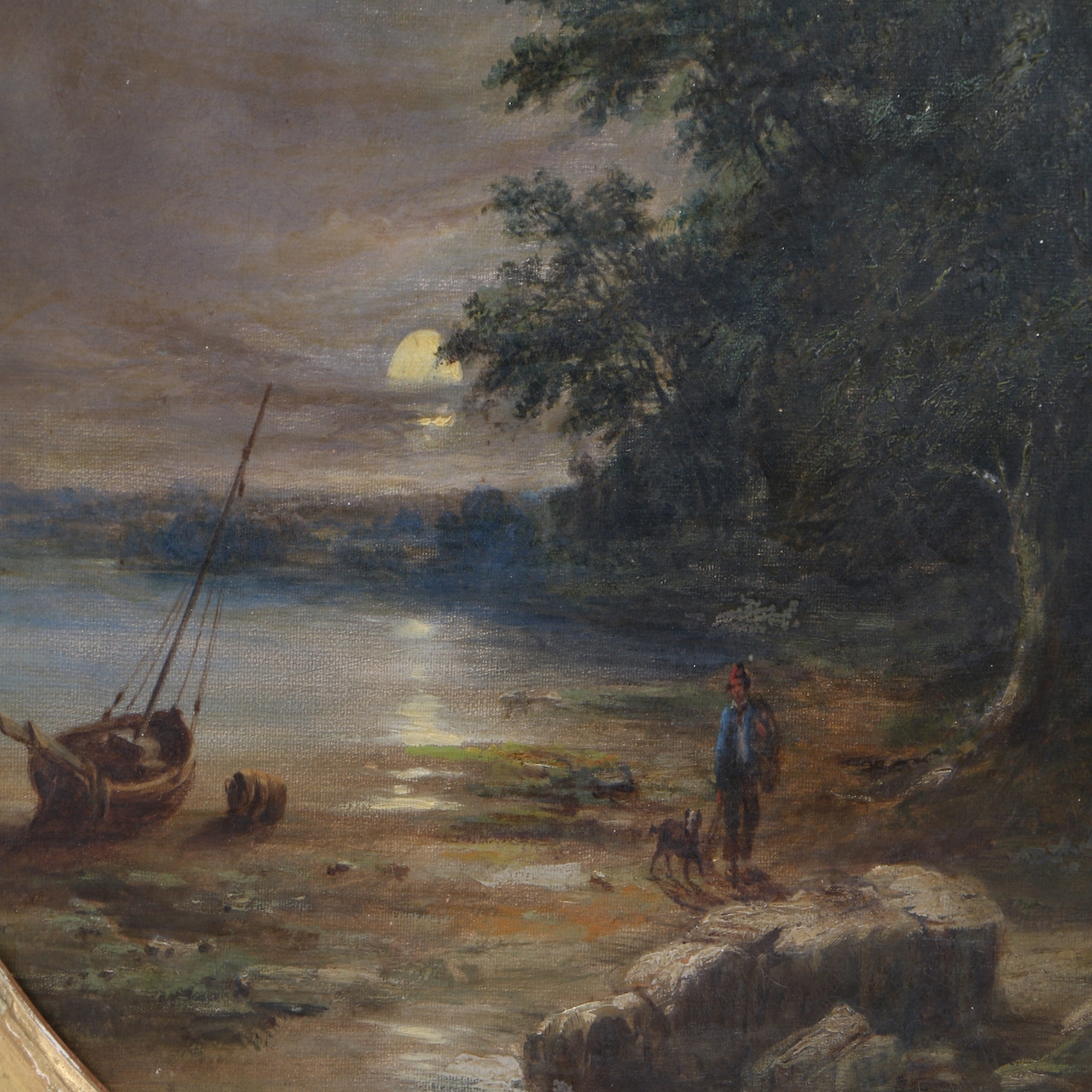 Robert Burrows | Moonlight on the Orwell | MutualArt