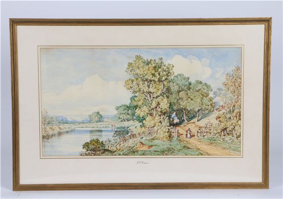 John Joseph Cotman | A View at Thorpe | MutualArt