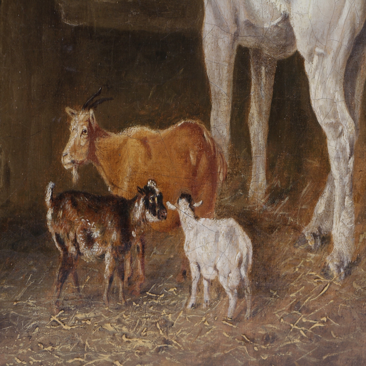 Abraham Cooper | Stable scenes with Goats' | MutualArt