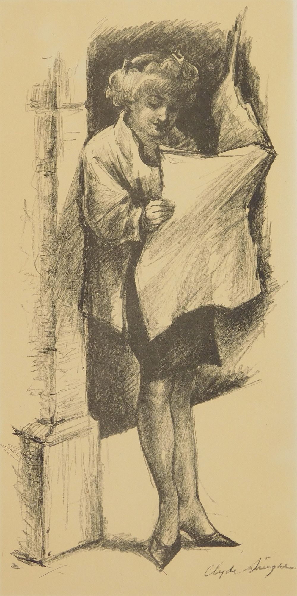 Clyde Singer | The Old Swimming Hole (1937) | MutualArt