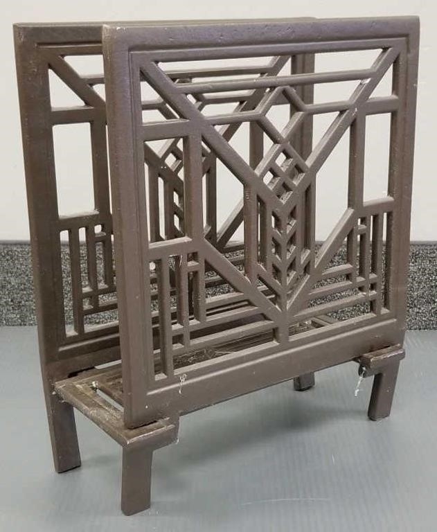 Frank Lloyd Wright | Cast metal Frank Lloyd Wright design contemporary ...