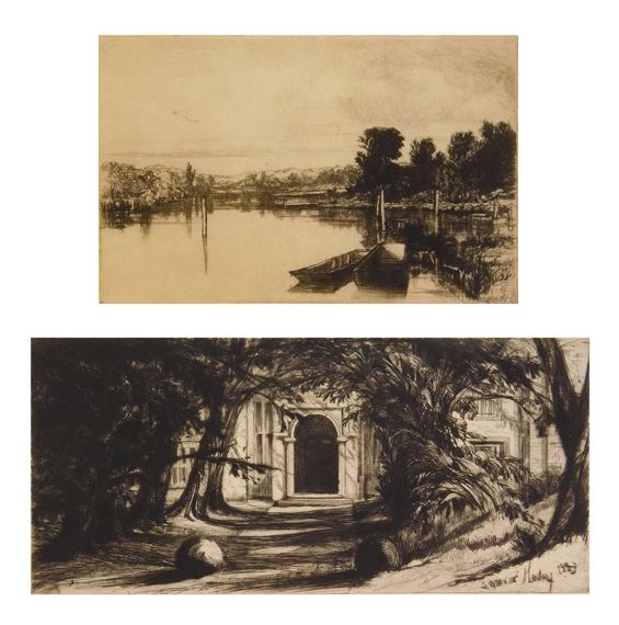 Sir Francis Seymour Haden | Mytton Hall - etching and drypoint (1859 ...