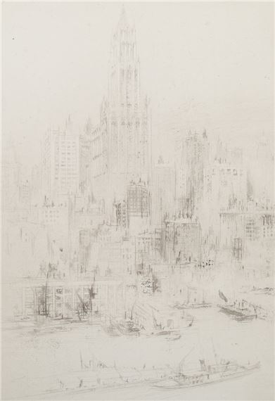 William Walcot | William Walcot – Downtown Manhattan from the East ...