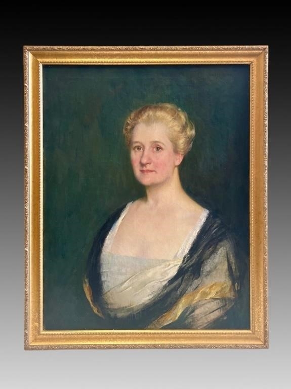 Carl John David Nordell | CARL NORDELL EXQUISITE O/C PORTRAIT OF A ...